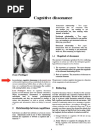 Cognitive Dissonance Theory Leon Festinger 1957 | PDF | Psychological ...