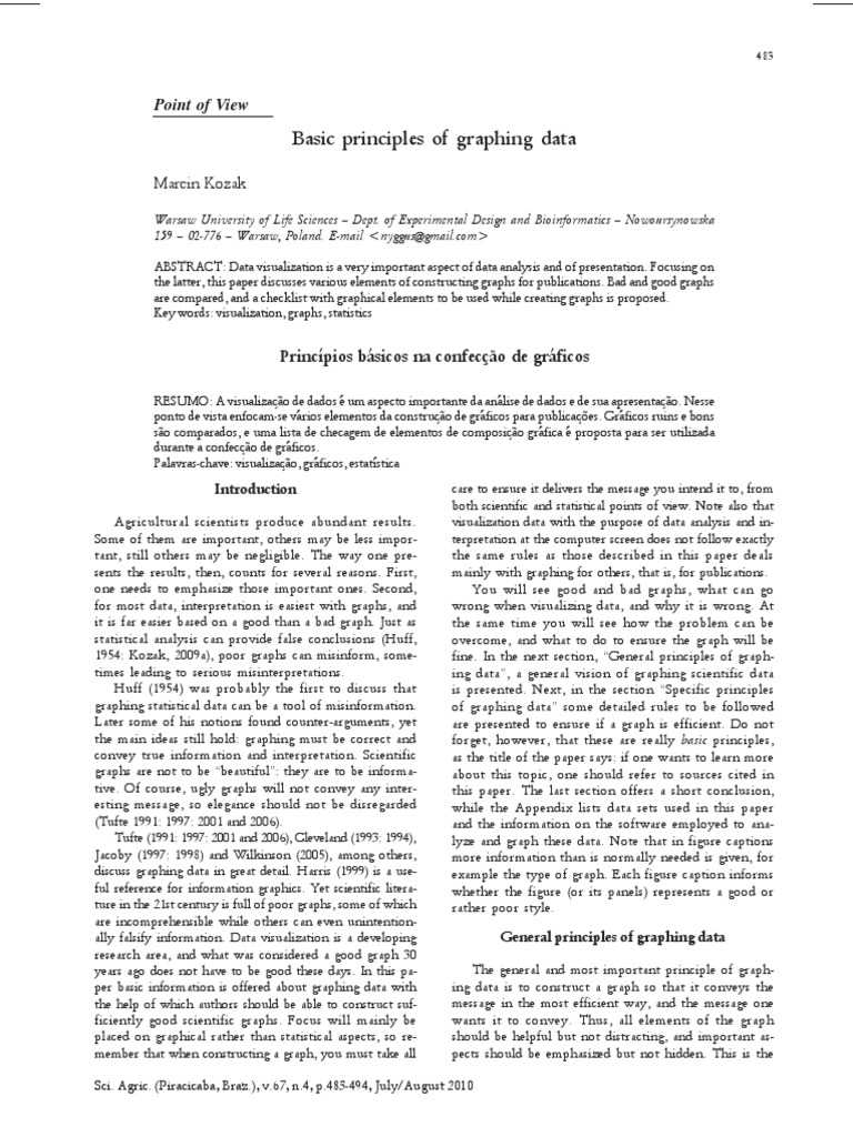 Basic Principles of Graphing Data PDF | PDF | Infographics | Scatter Plot