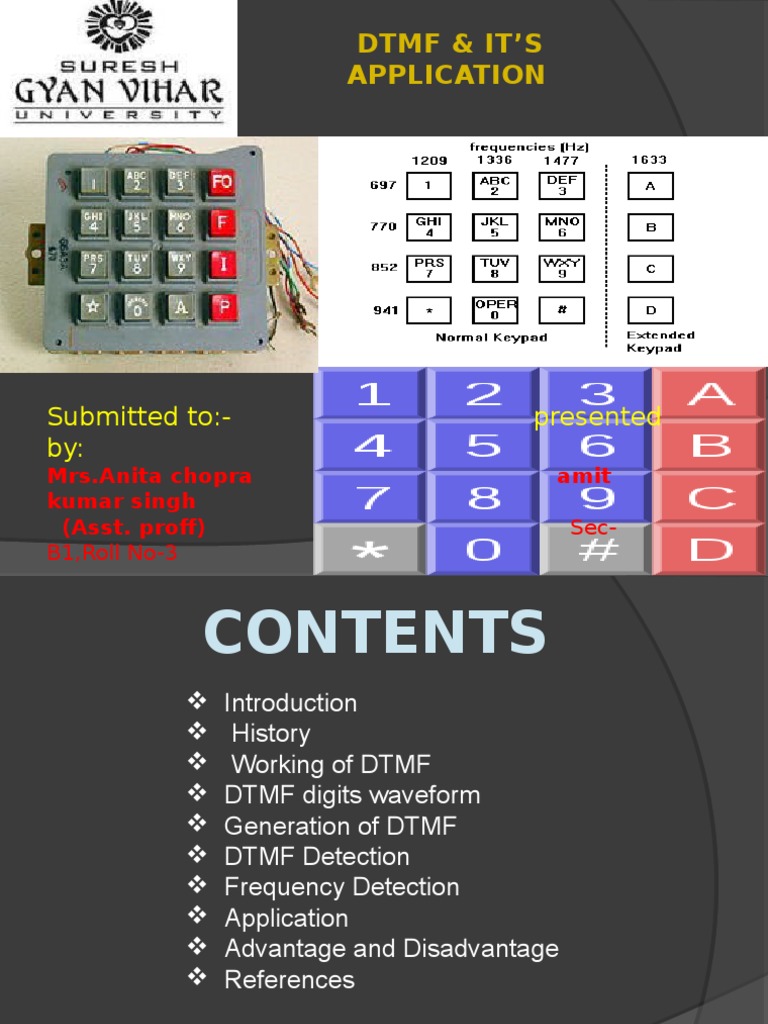 DTMF | PDF | Telephone | Telephony