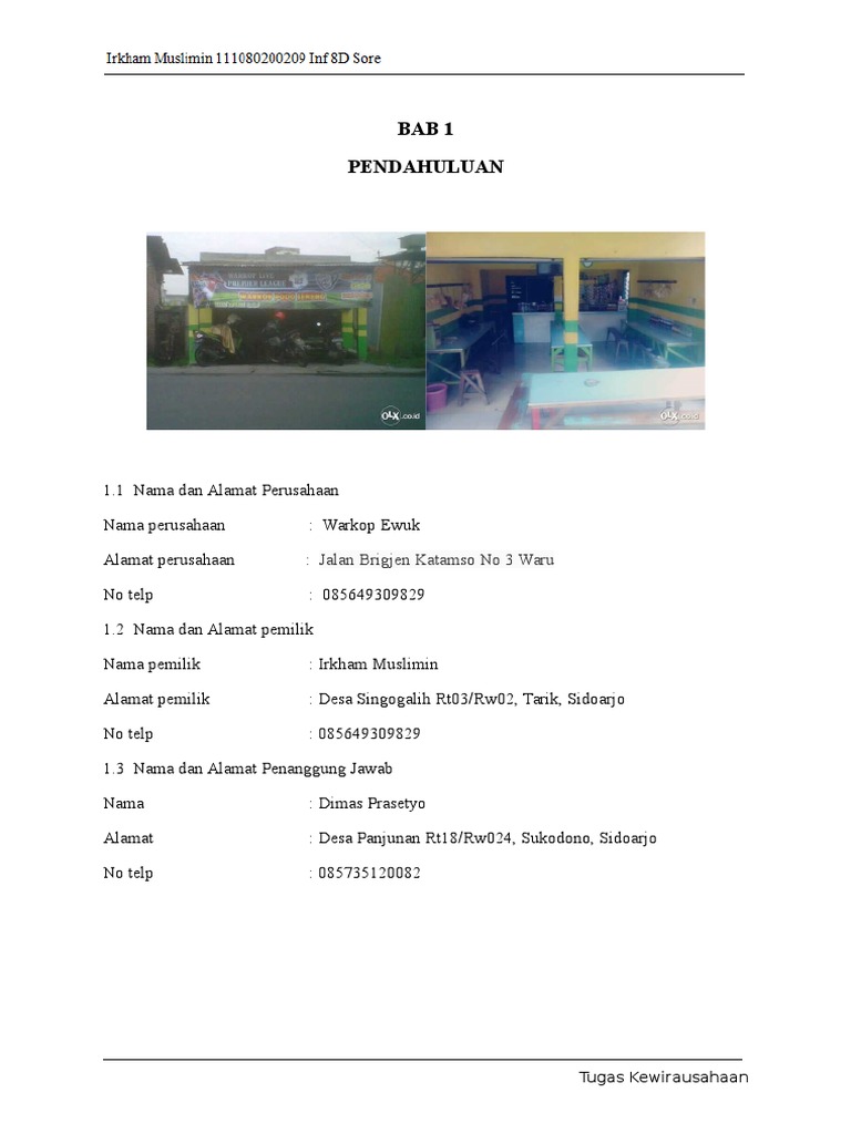 Proposal Warkop | PDF | Karier & Perkembangan