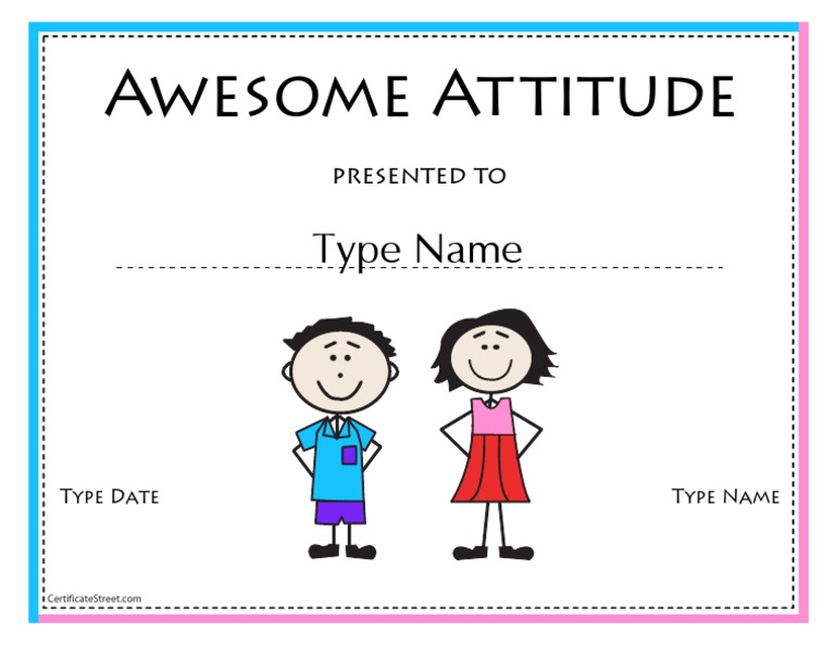 Awesome Attitude Award | PDF