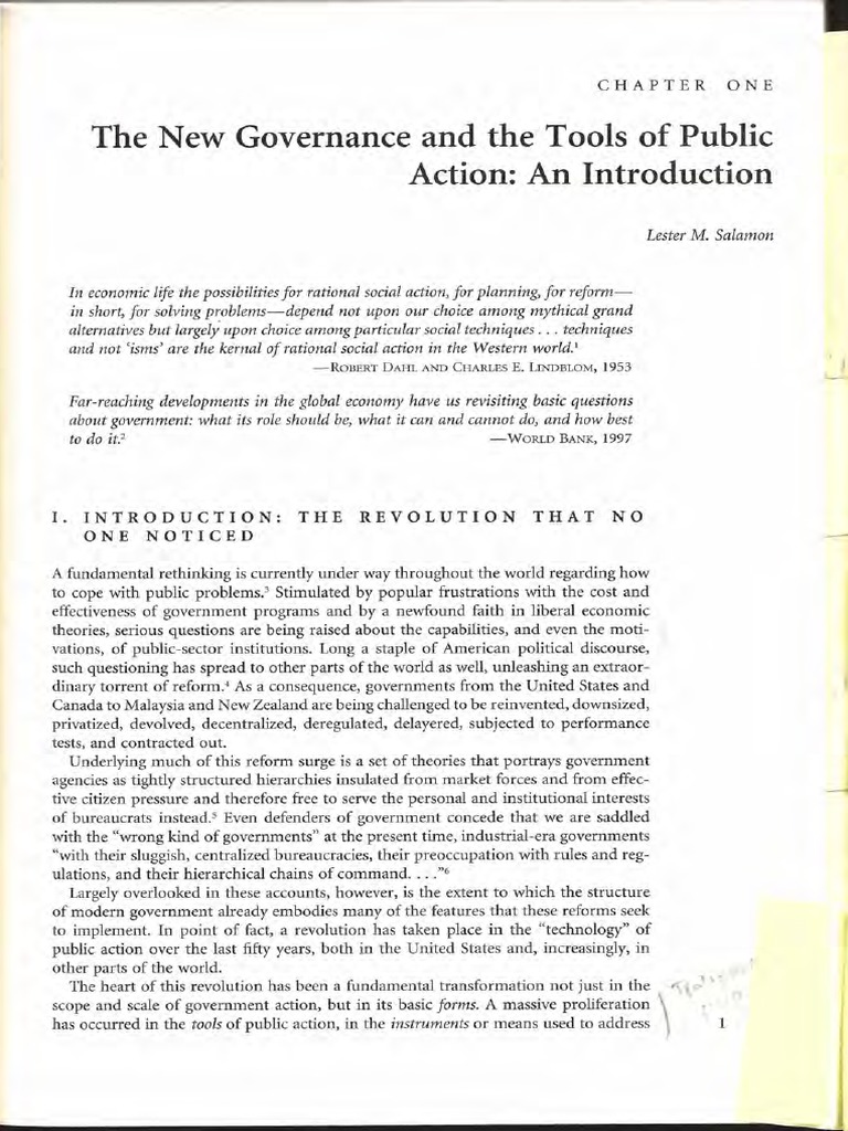 The Tools of Government PDF | PDF | Public Administration | Governance