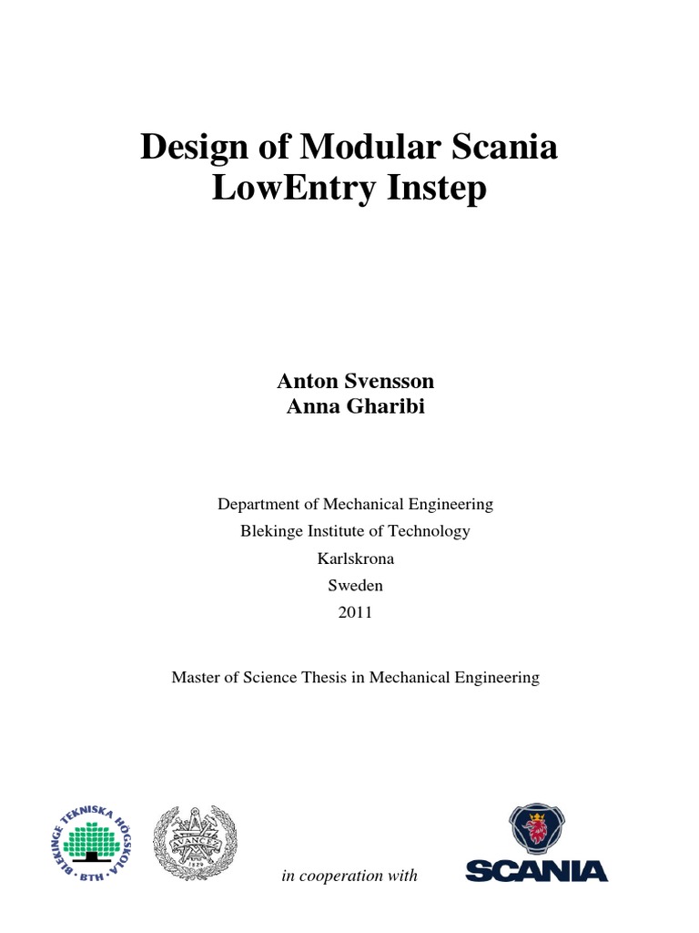 Design of Modular Scania | PDF | Truck | Renault