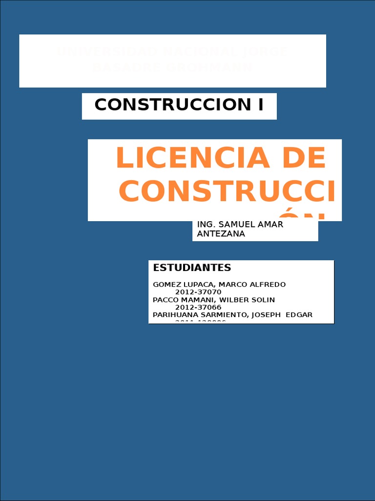 Licencia de Edificación Perú | PDF | Ingeniería | Ingeniero civil