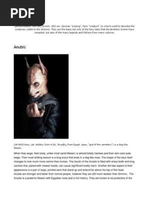 Grimm Wesen Book