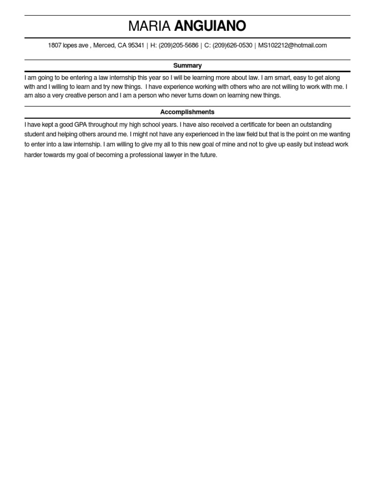 Maria Anguiano Resume | PDF