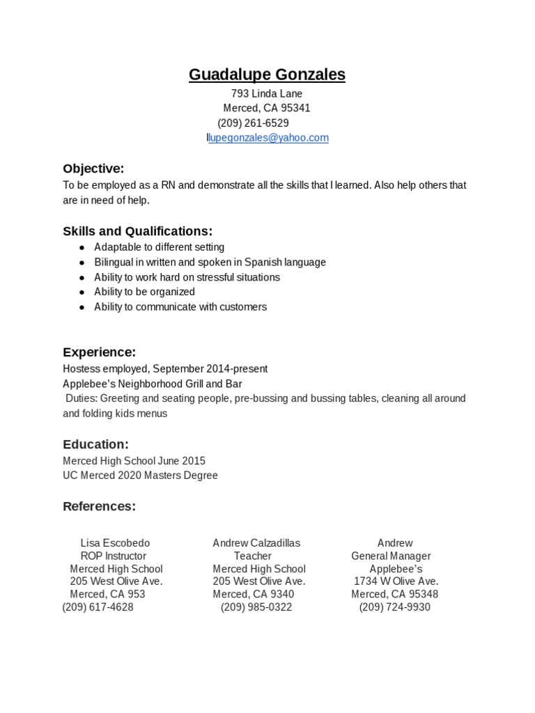 Rop Resume | PDF
