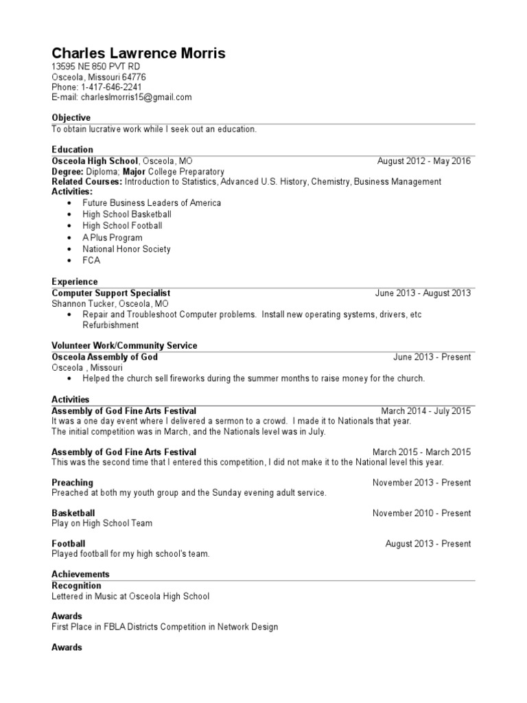 Charles Resume | PDF | Career & Growth