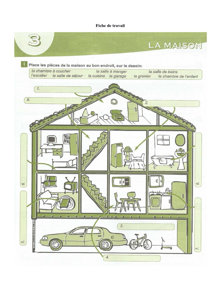 La Maison - Vocabulaire | PDF