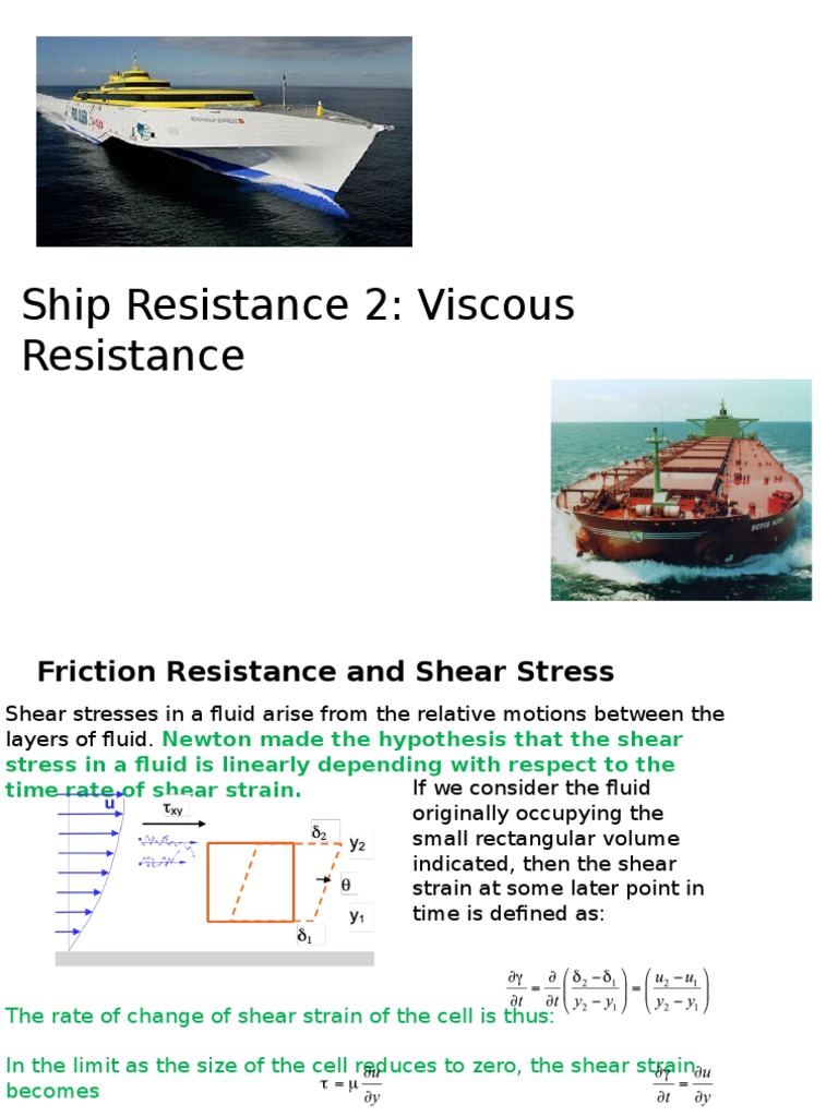 2014 - Ship Resistance Part 2 | PDF | Turbulence | Boundary Layer