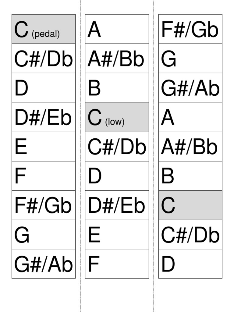 C C#/DB D D#/Eb E F F#/GB G G#/Ab A A#/Bb B C C#/DB D D#/Eb E F F#/GB G ...