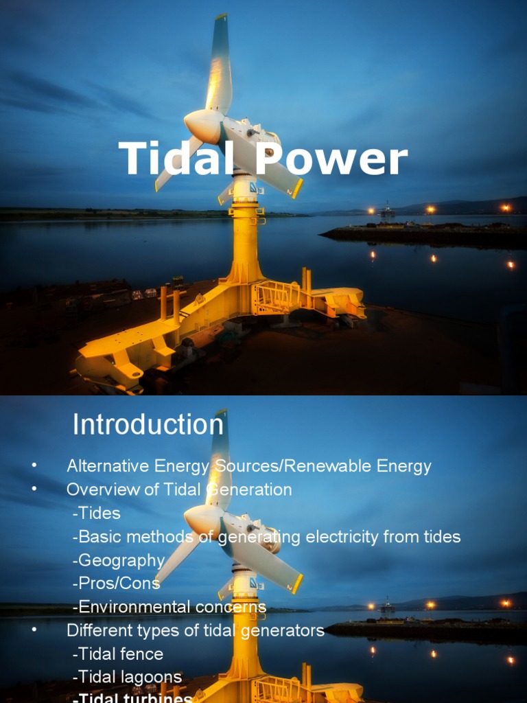 Tidal Power | PDF | Energy Development | Tide
