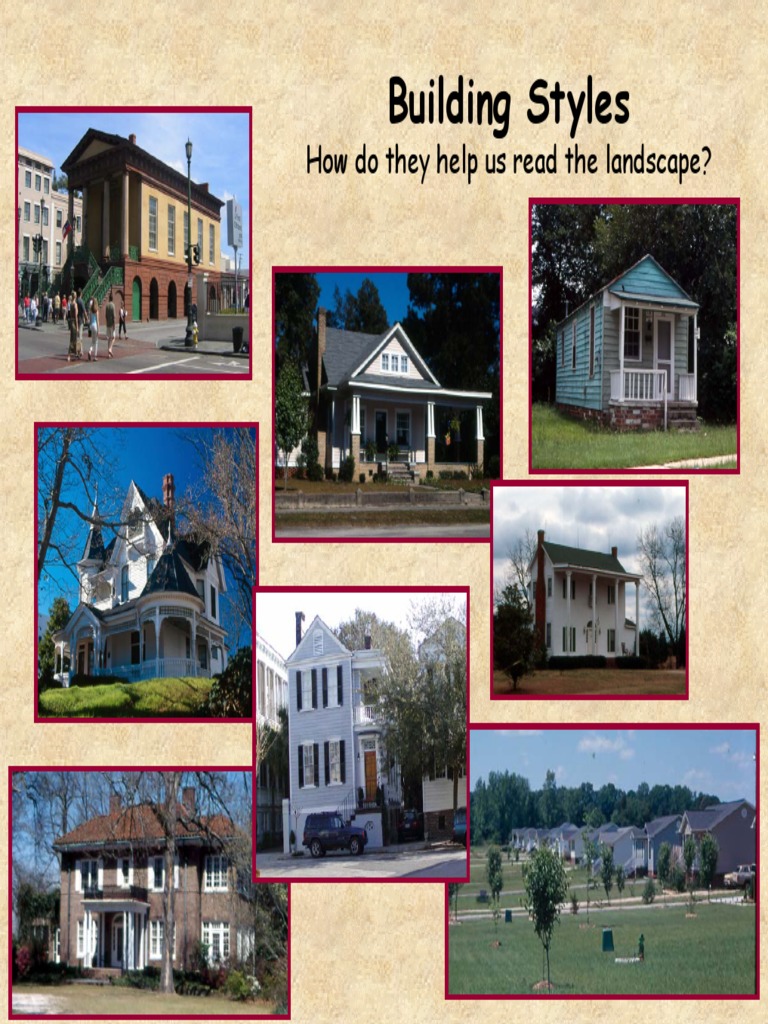 Building Styles: How Do They Help Us Read The Landscape? | PDF ...