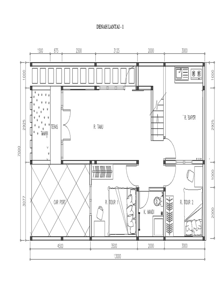 Denah LT-1 | PDF