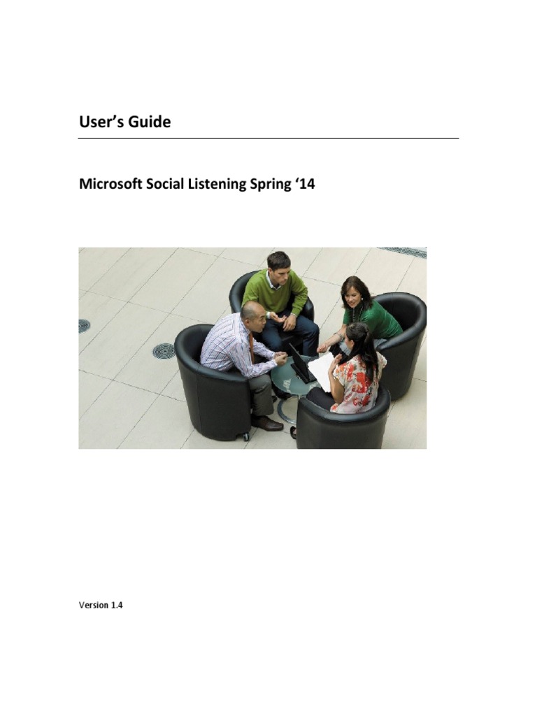 Microsoft Social Listening Users Guide | PDF | Office 365 | Http Cookie