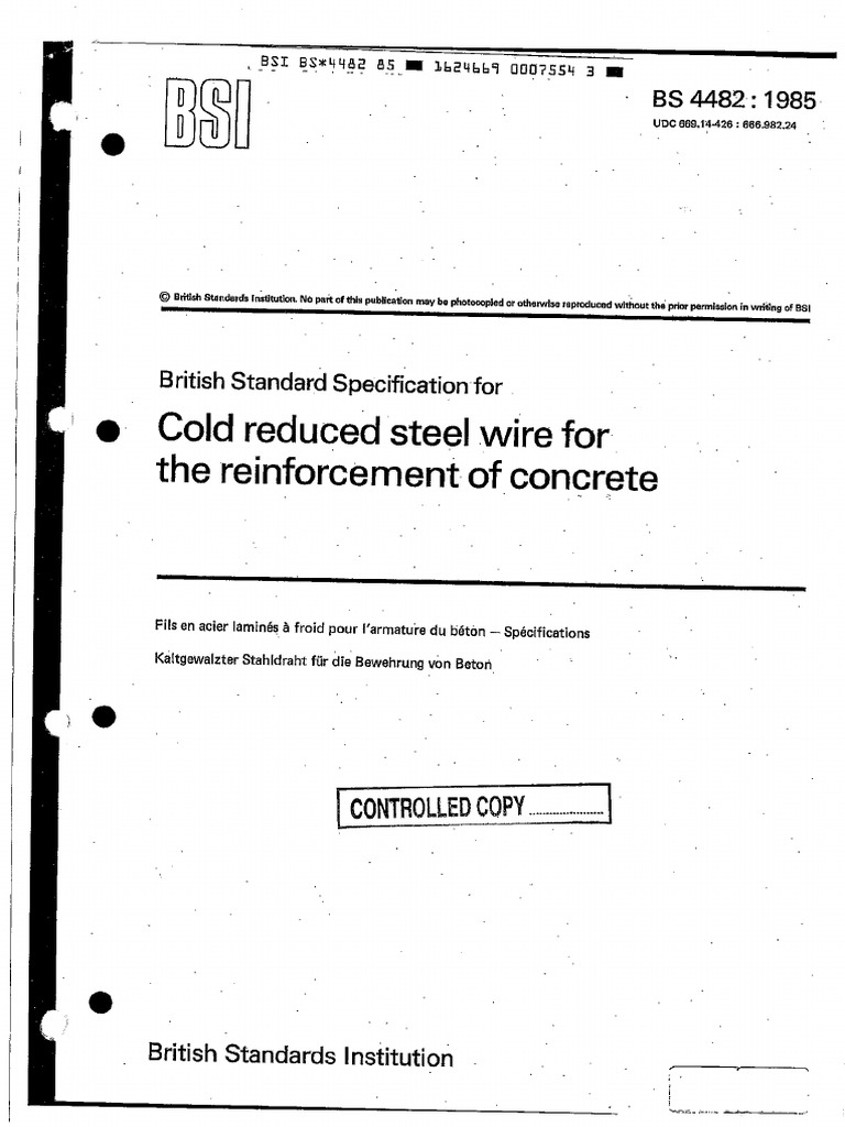 BS 4482 - 1985 | PDF