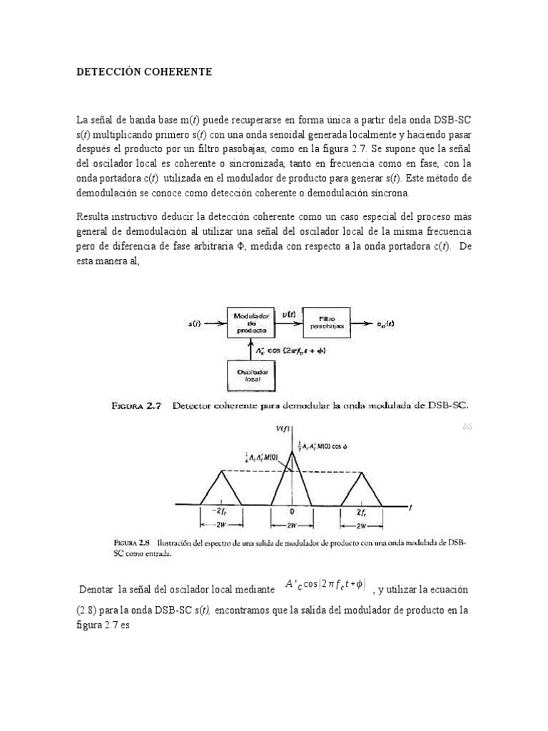 Detector Coherente | PDF | Transmisor | Ingeniería en telecomunicaciones