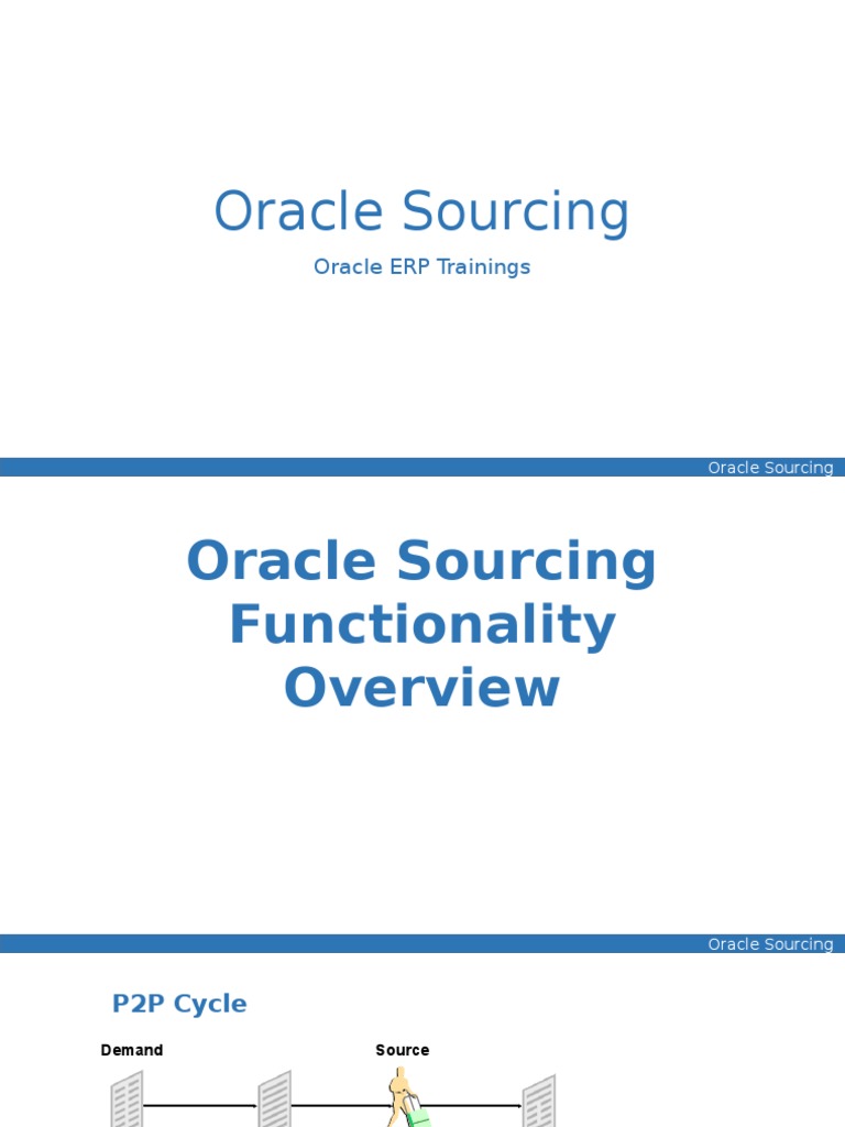 Oracle Sourcing | PDF | Invoice | Negotiation