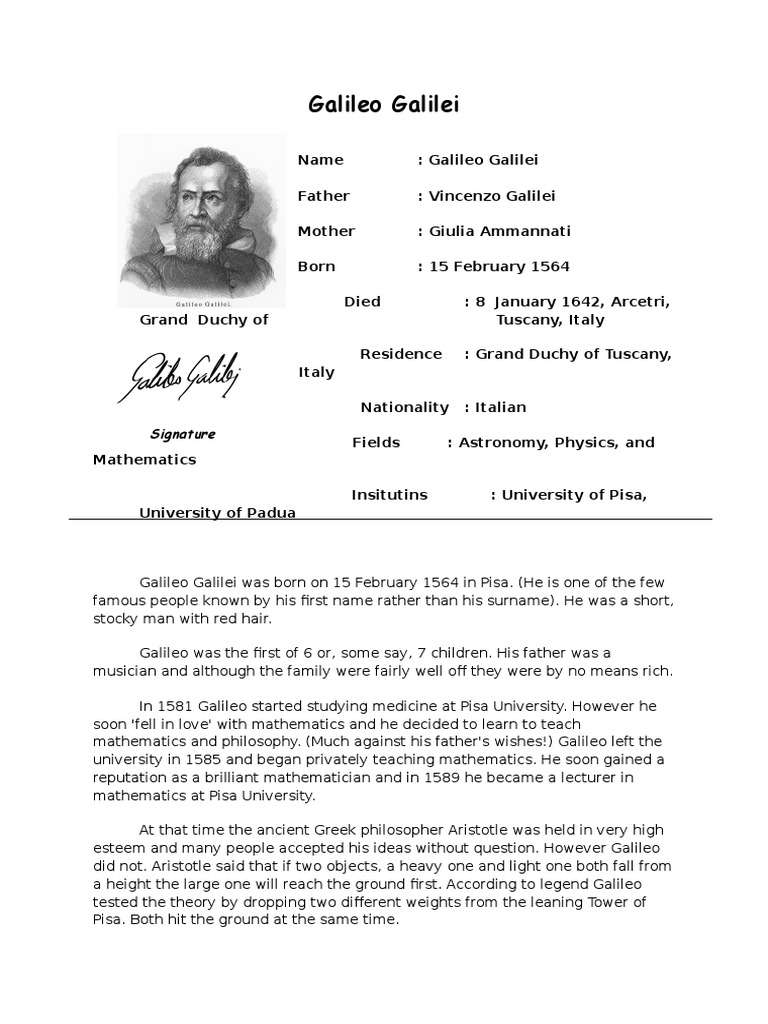 Galileo Galilei | PDF | Galileo Galilei | Heliocentrism