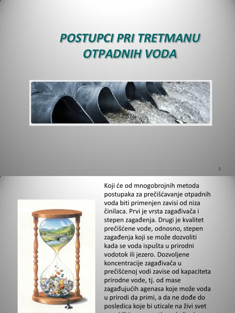 TRETMAN OTPADNIH VODA - 6 Predavanje PDF | PDF