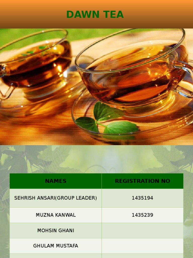 Dawn Tea (Brand Extension) | PDF | Distribution (Business) | Drink