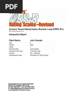 Conners 4 Table Template | PDF | Attention Deficit Hyperactivity ...