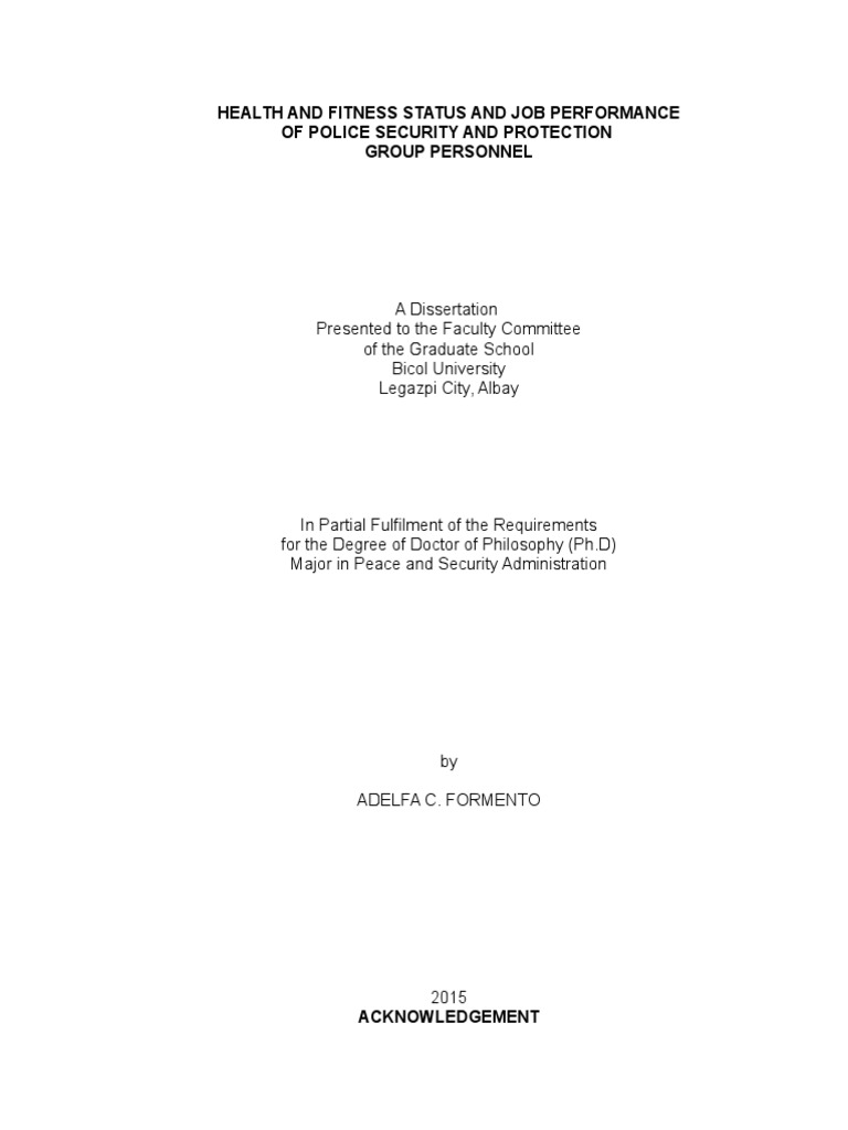 Preliminary Pages | PDF | Doctor Of Philosophy | Thesis