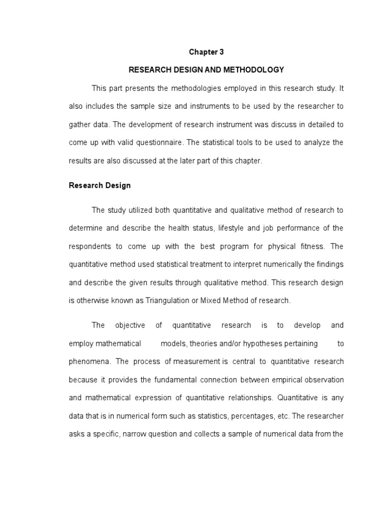 Chapter 3 | PDF | Quantitative Research | Inquiry