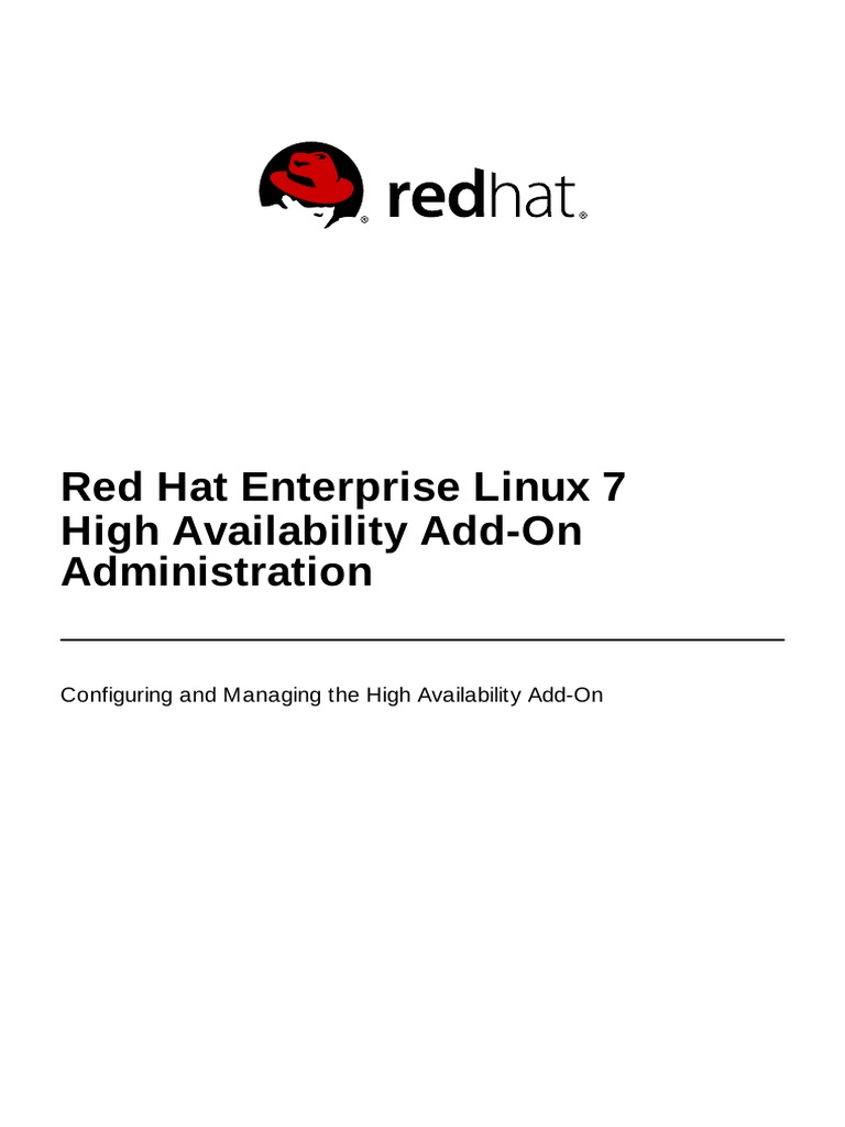 Red Hat Enterprise Linux-7-High Availability Add-On Administration-En ...