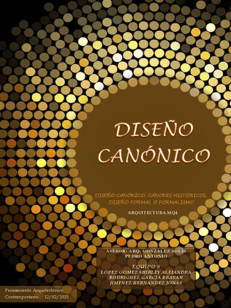 DISEÑO CANONICO Trabajo Completo | Descargar gratis PDF | Escultura ...
