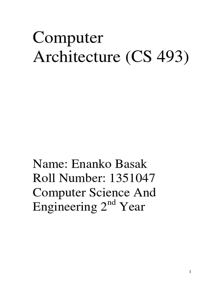 Computer Architecture Lab Report On Data Flow And Behavioral Modeling Of Combinational Logic