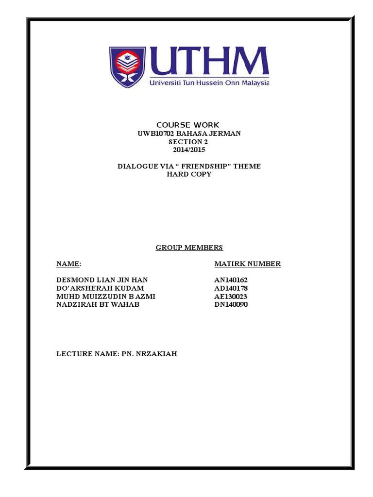 German Dialogue Example | PDF | German Songs | German Compositions And ...