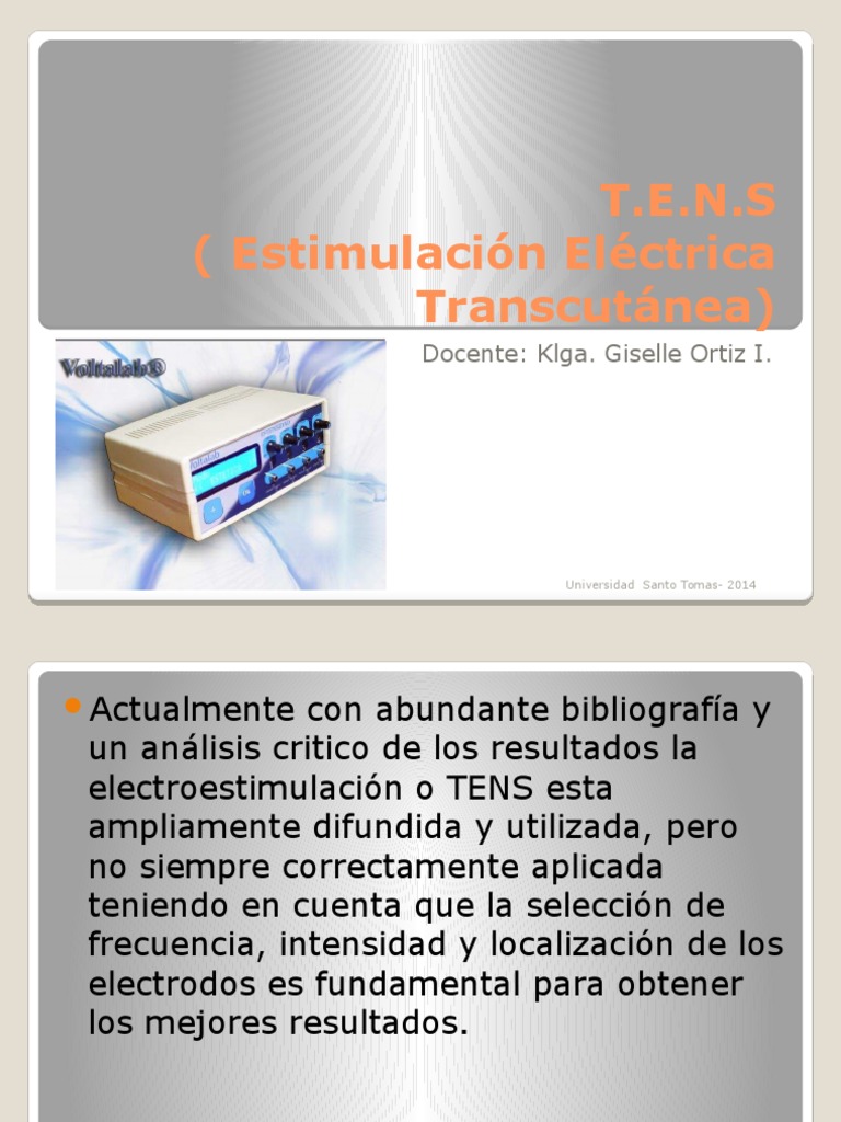 Modalidades y Aplicaciones del TENS | PDF | Dolor | Nervio