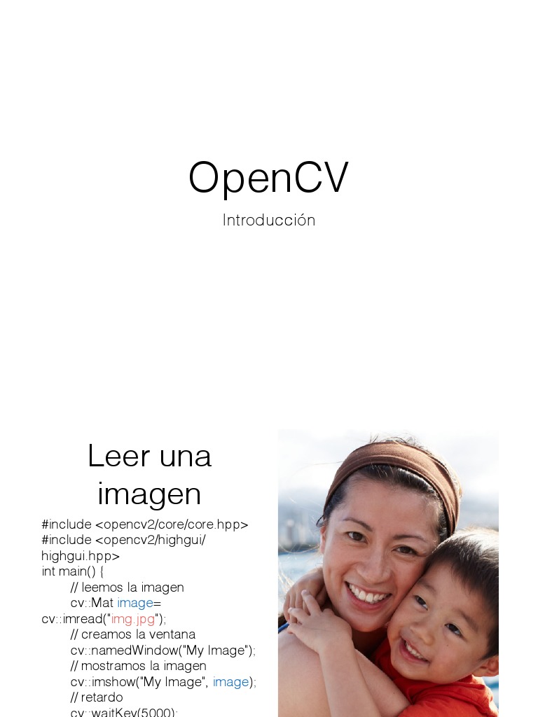 Procesamiento de imágenes con OpenCV | PDF