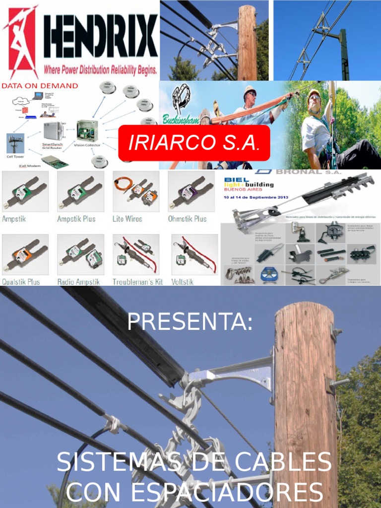 Sistema de Cables Aéreos Hendrix | PDF | Aluminio | Resistencia ...