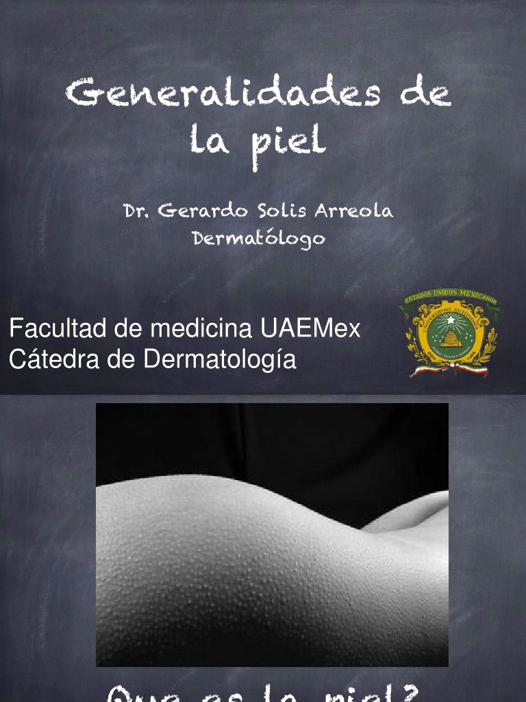 Generalidades de La Piel | PDF | Epidermis | Piel