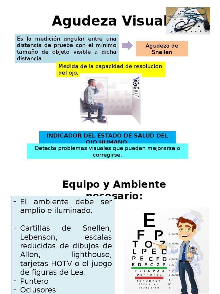 Agudeza Visual.pptx | Ojo humano | Percepción visual