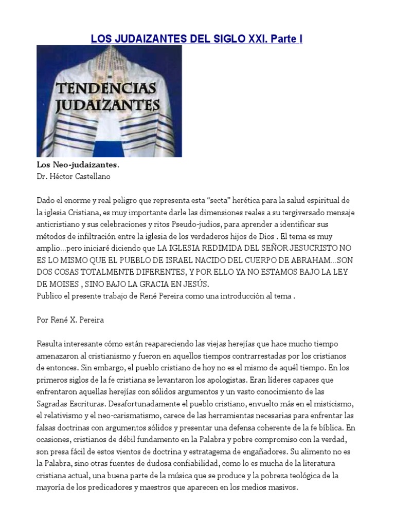Los Judaizantes Del Siglo Xxi | PDF | Pablo el apóstol | Jesús