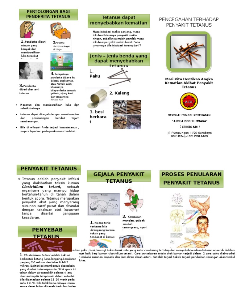 Leaflet Tetanus | PDF