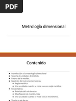 Fundamentos de Medición Dimensional | PDF | Medición | Metrología