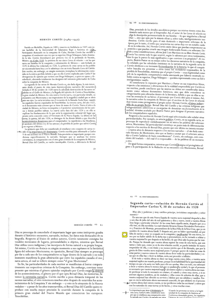 Hernán Cortés - Segunda Carta de Relación | PDF