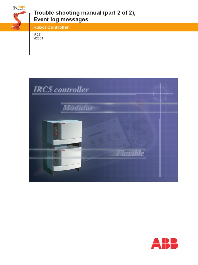 ABB IRC5 Cntroller Event Log Messages 3HAC020738-001 RevA en 2 | PDF | Backup | Server (Computing)