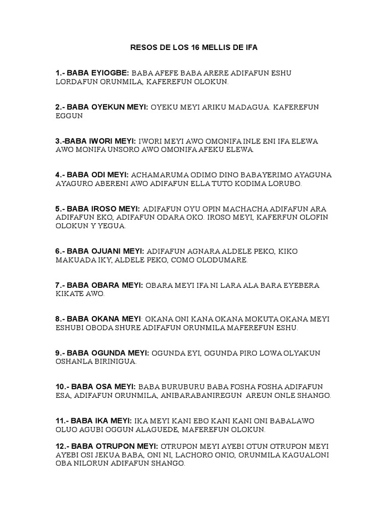 16 Mellis Cortos | PDF