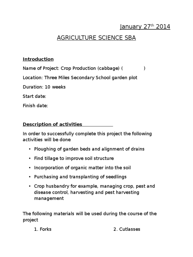 Agricultre Science Sba (Animal Science) | PDF | Broiler | Poultry Farming