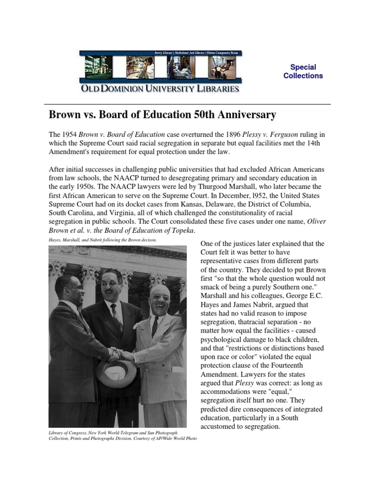 Secondary | PDF | Brown V. Board Of Education | Politics Of The United ...