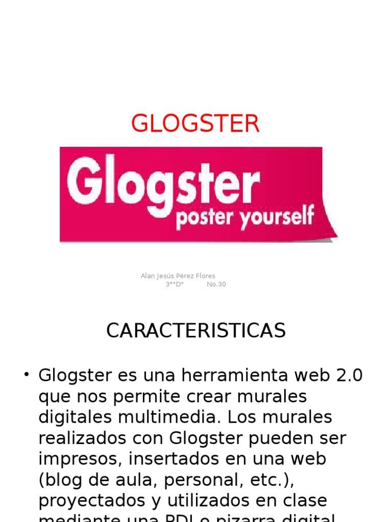 #5 Caracteristicas Glogster | PDF