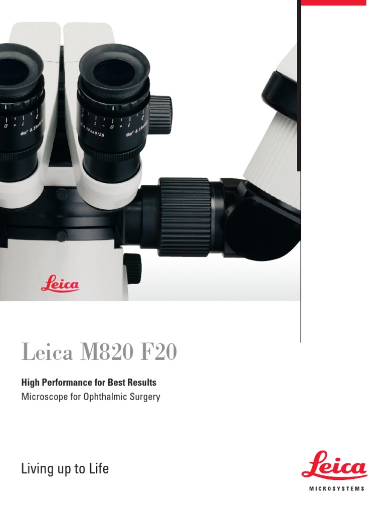 Leica M820 Bro en | PDF | Optics | Stereoscopy