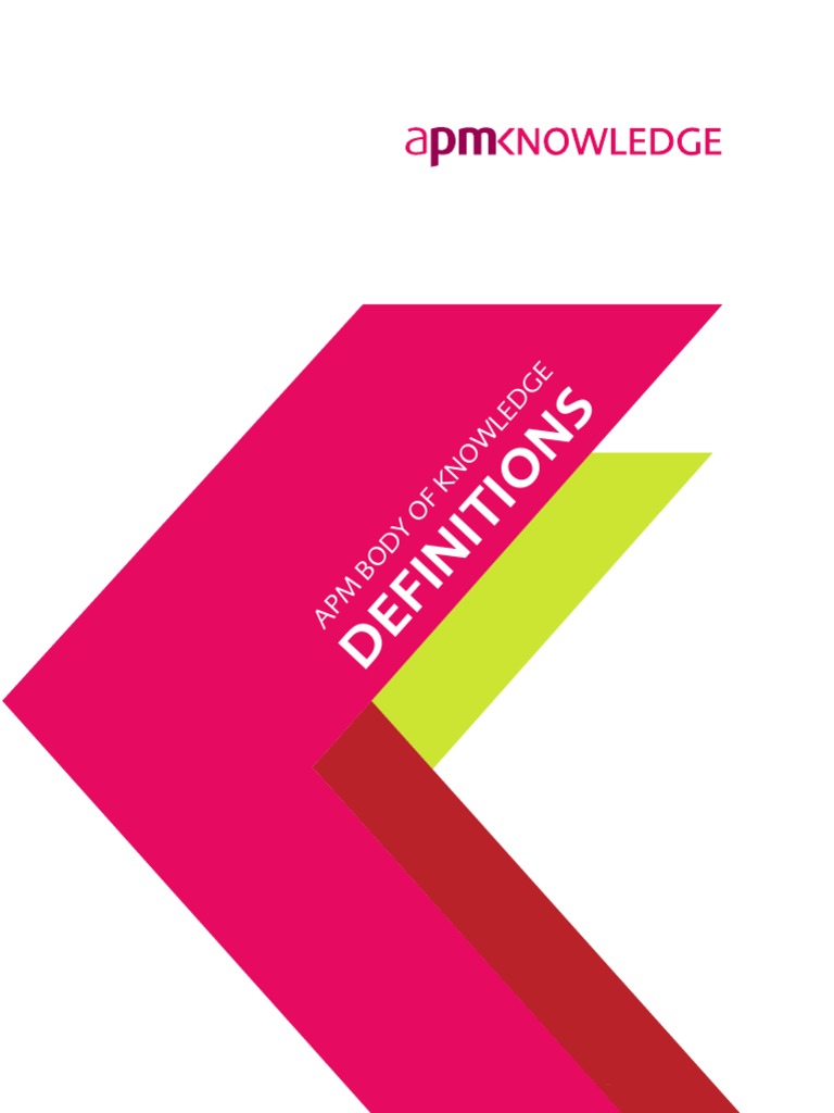 APM BOK - Definitions2012 | Download Free PDF | Information Management ...