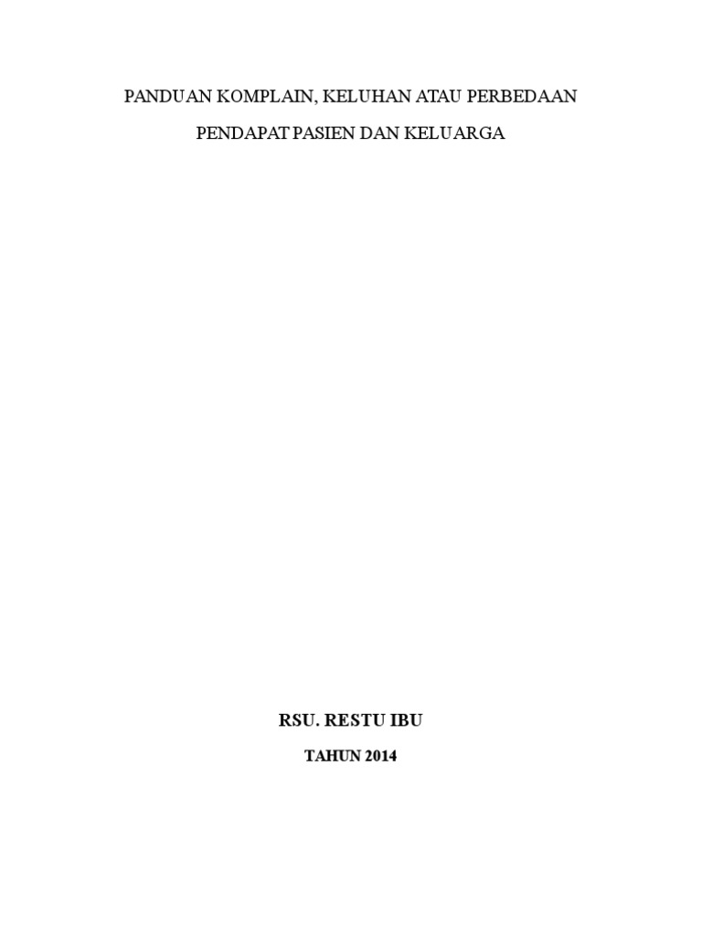 Panduan Komplain | PDF