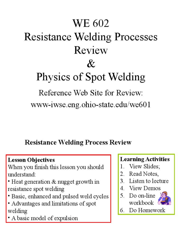 2a1 Physics Spot Weld | PDF | Welding | Construction